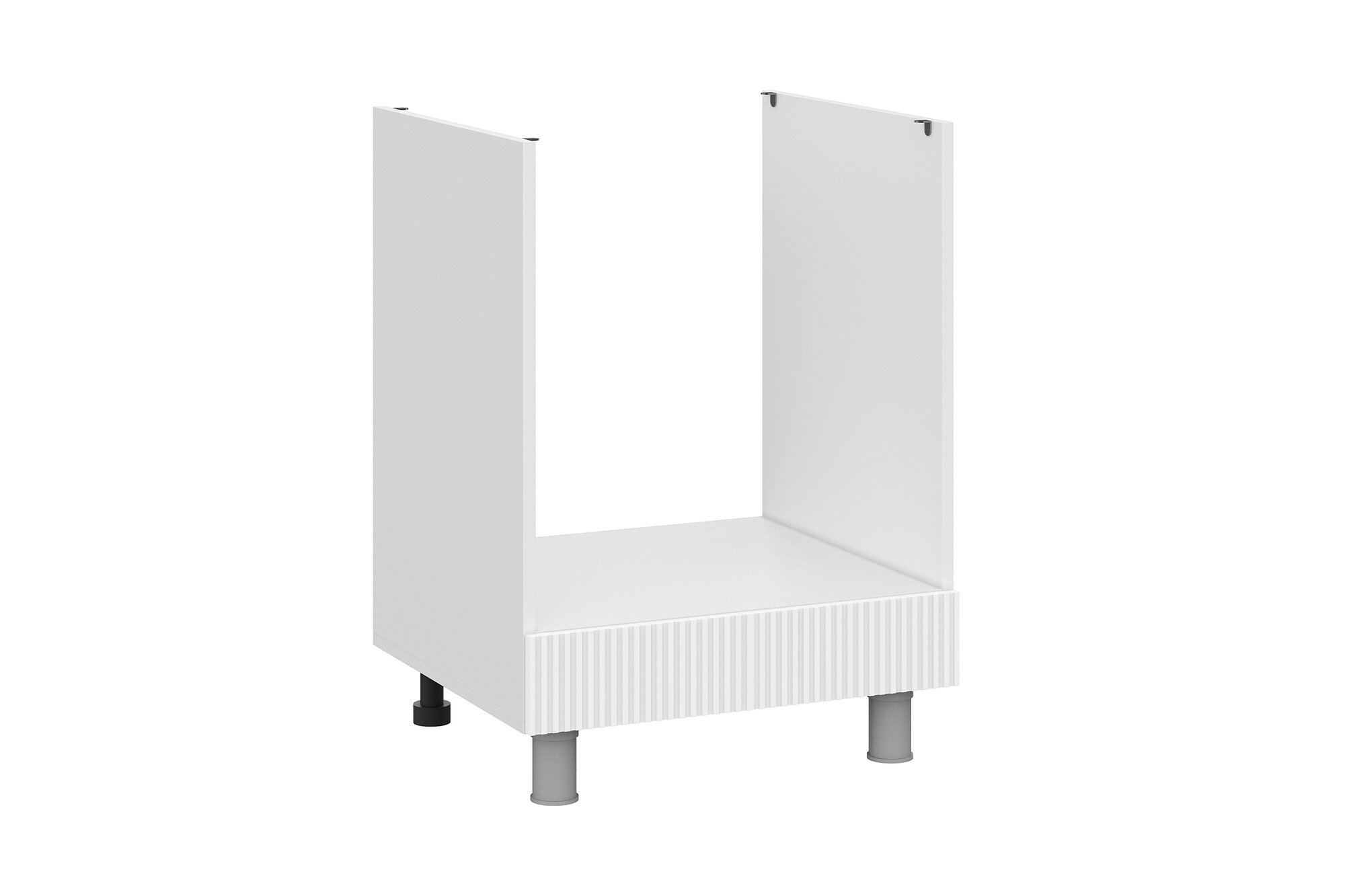 Шкаф нижний под духовку Нонтон Ритея, 60х53.8х82.4 см, белый / лунный бархат