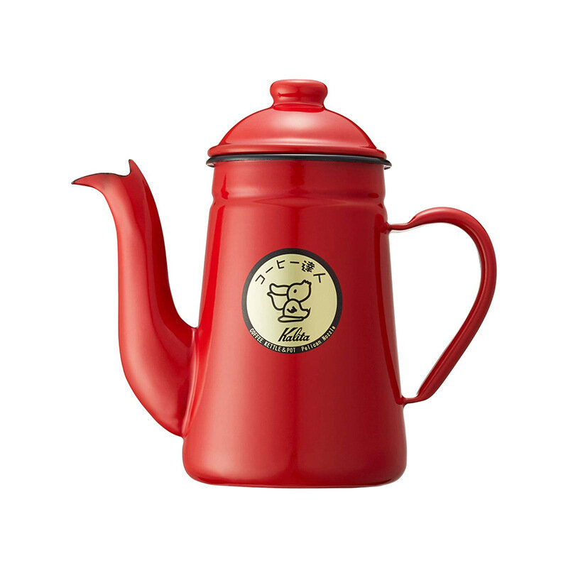 Оригинальный японский кофейник KALITA для пуровера с узким носиком, эмалированный, с краном, мастер-кофейник 1L, оригинальный и аутентичный