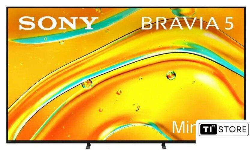 Телевизор Sony Bravia 5 K-55XR5 2025, диагональ 55", 4K Ultra HD LED, Smart TV, AndroidOS, Wi-Fi, Bluetooth, Gaming