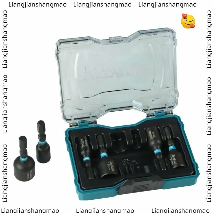Эксклюзивный набор Makita E18035 IMPACT BLACK из 6 аксессуаров для гайковерта