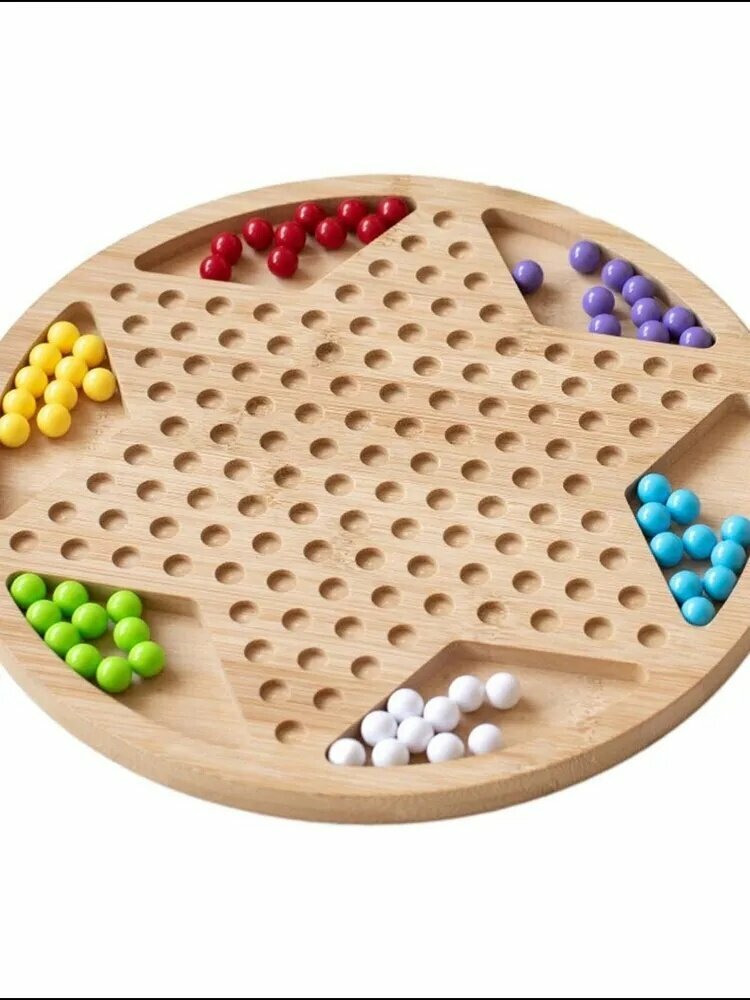 Эксклюзивные китайские шашки, 60 шариков, деревянный настольный комплект