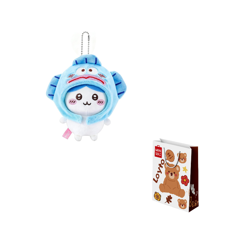 Miniso X chiikawa Усаги Чиикава Хачиваре Летающие белки Hello Kitty Kuromi Синнаморолл Плюшевые брелки