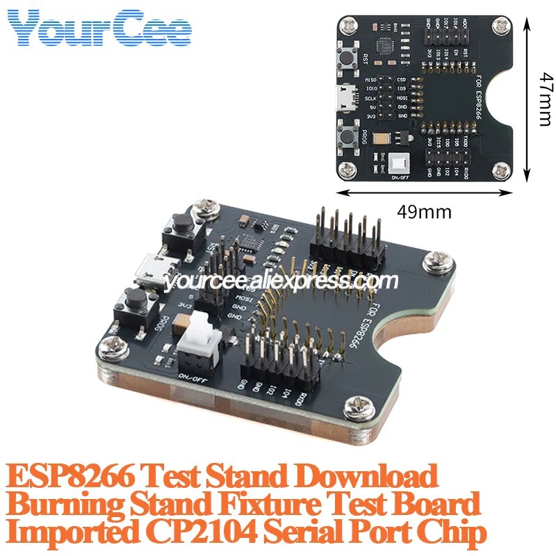 ESP8266 Test Stand Download Burning Board CP2104