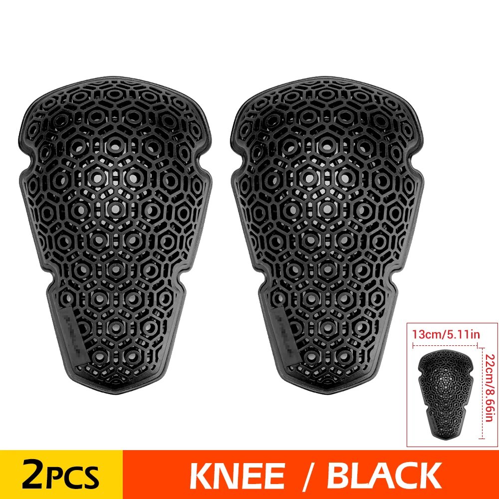 Комплект Защитного Снаряжения Для Мотоциклистов - Защита Плеч, Локтей И Черный, HRZ-Knee-Black