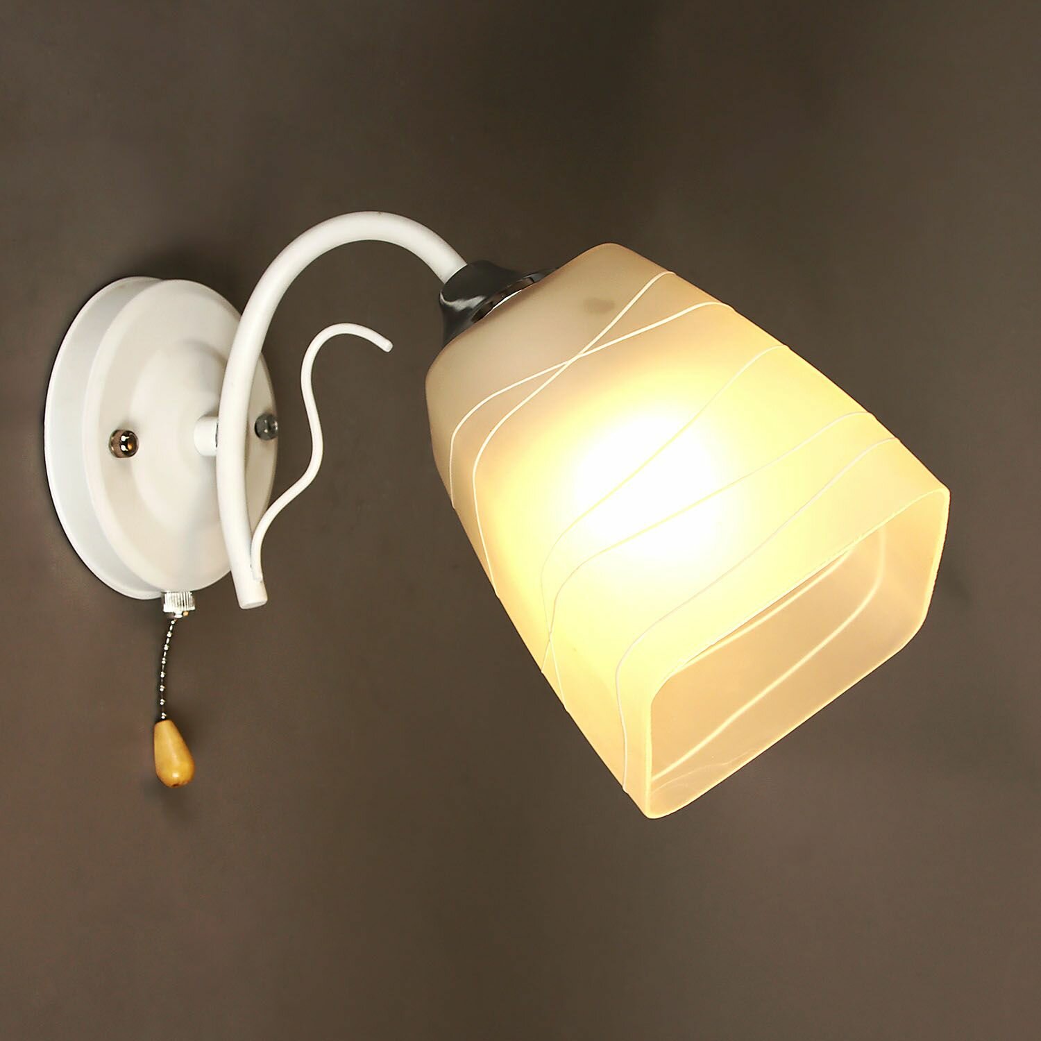Бра настенное VERNER LIGHTING N2260/1W WT+CH E27 1х40Вт, 200х280х150 мм