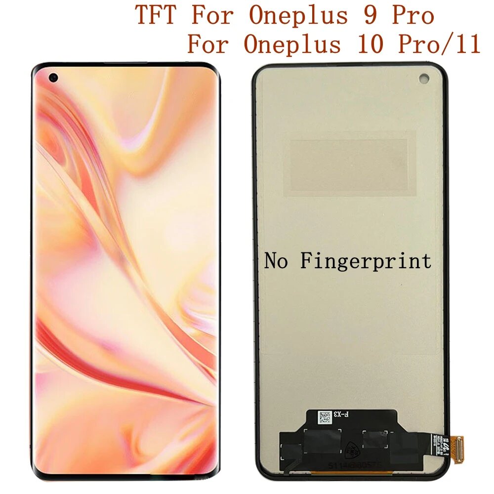 TFT для oneplus 9 Pro 10 Pro ЖК-экран + сенсорное стекло для One plus 11, замена For oneplus 10pro