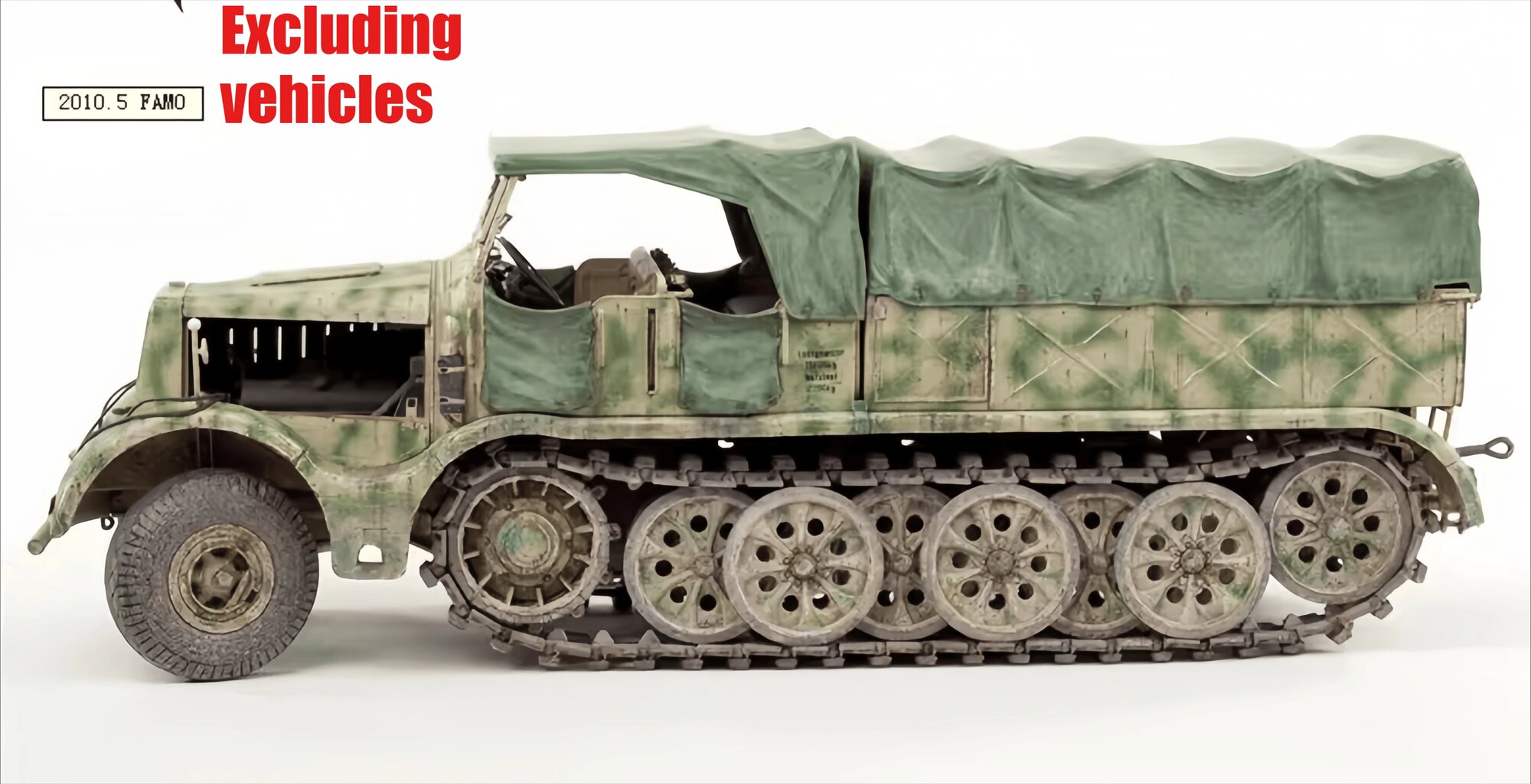 Набор для сборки модели автоприцепа из смолы 1/35