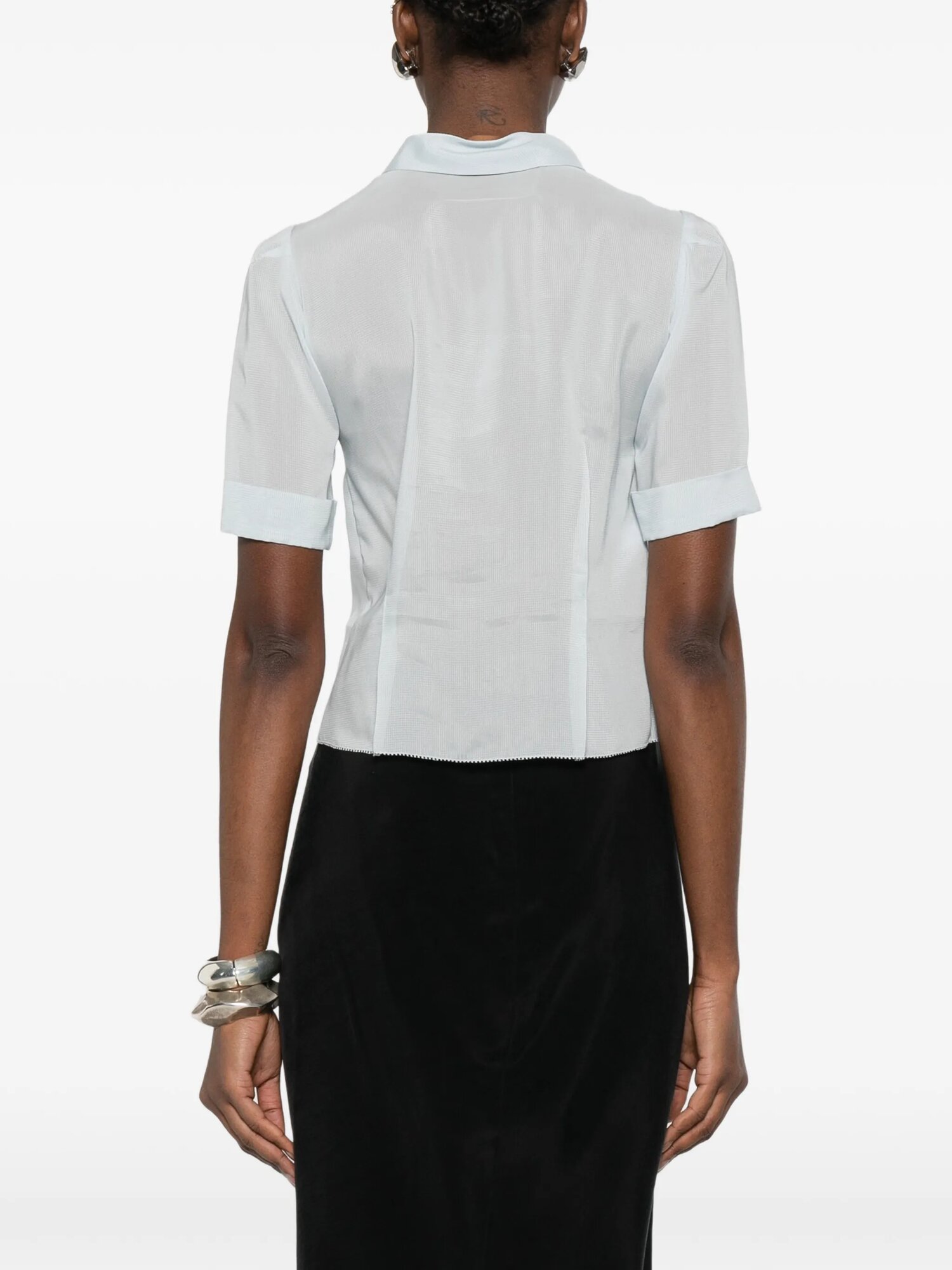 Блуза Maison Margiela Button front blouse, размер 38, blue — фото 1