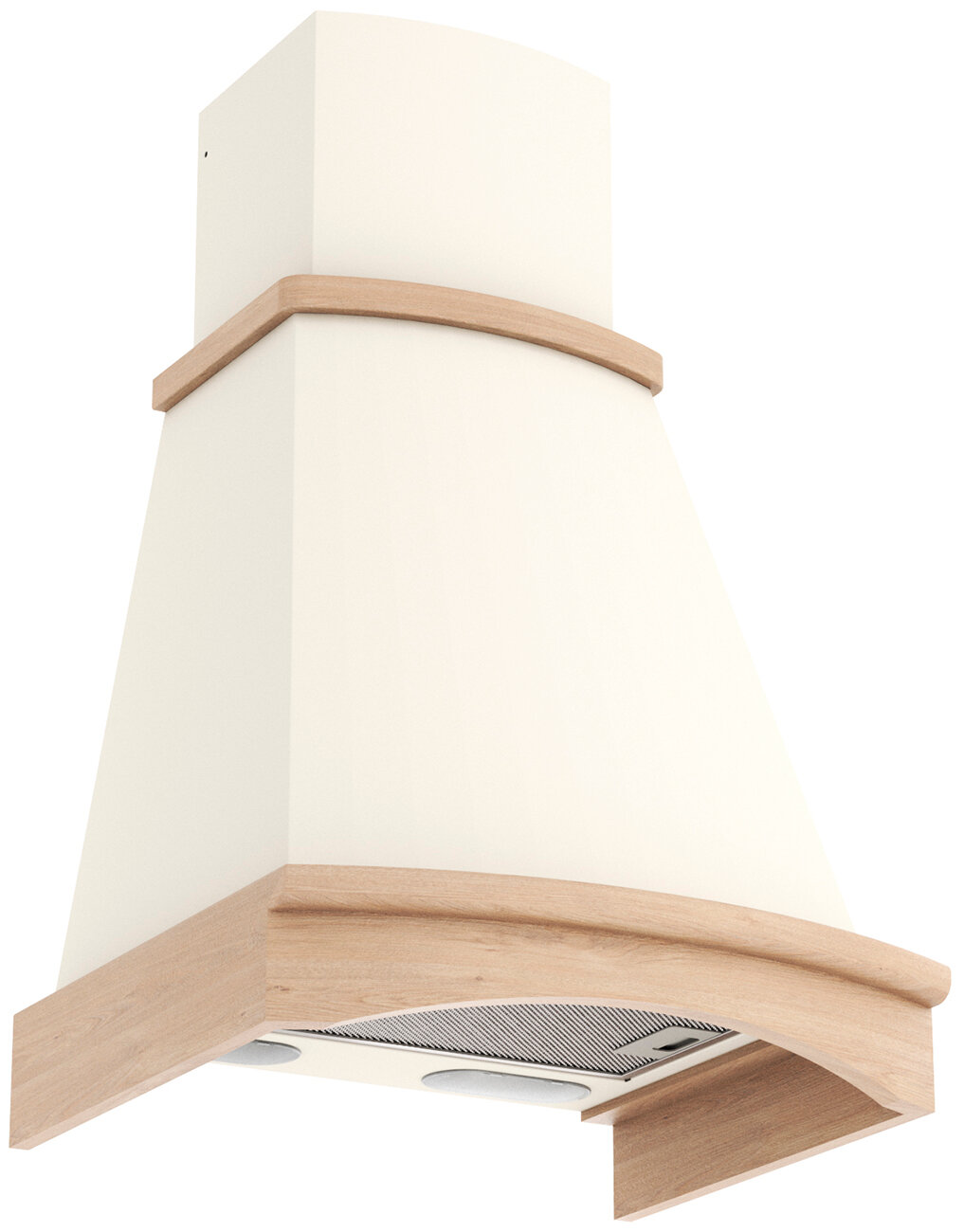 Вытяжка Elikor Ротонда 50П-650-П3Л КВ II М-650-50-336 бежевый/дуб неокрашенный