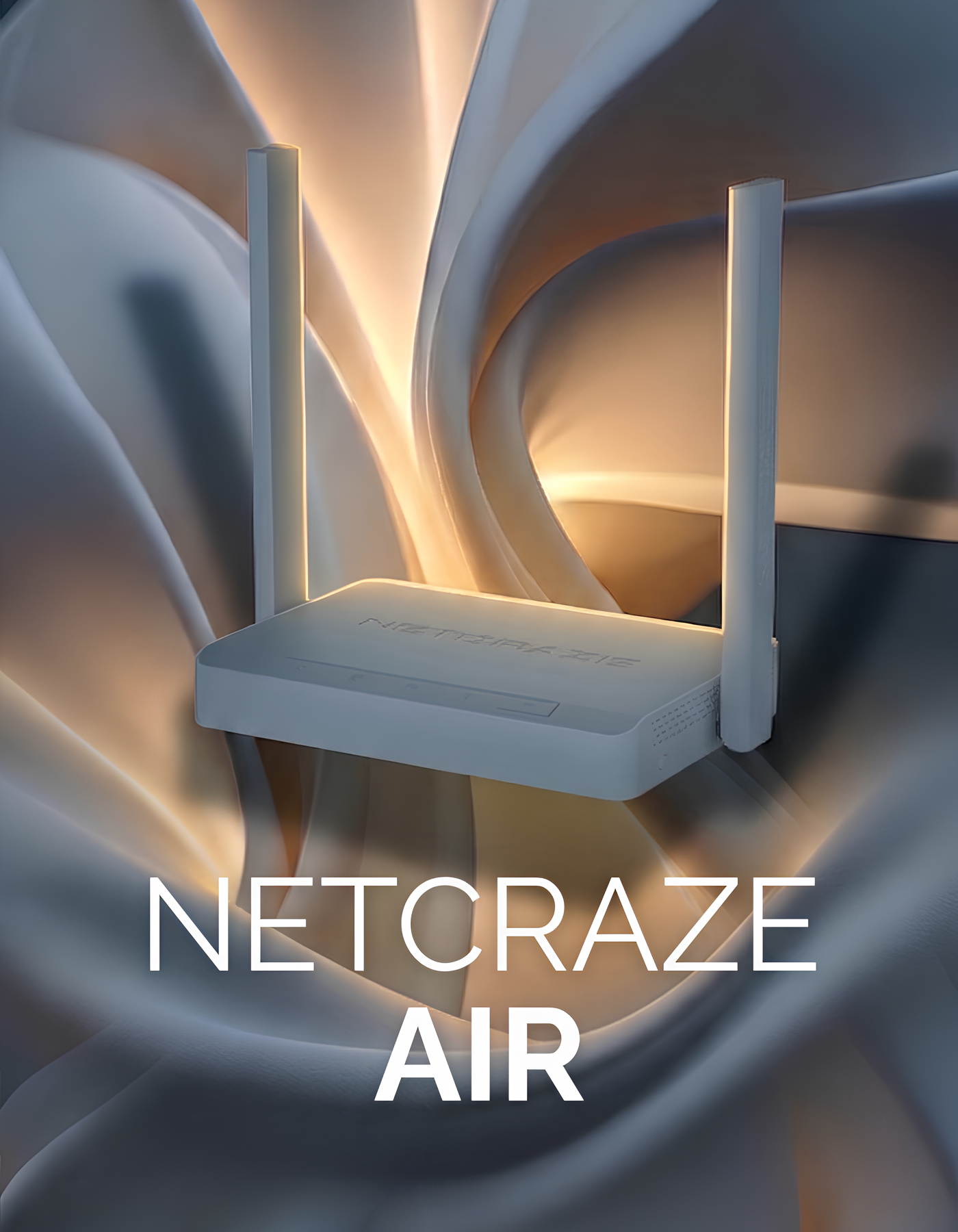 Wi-Fi-роутер Netcraze NC-1613 Air, AC1200, белый, двухдиапазонный