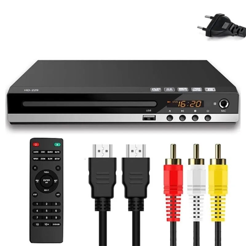 DVD-плеер с HDMI и USB, поддержка 1080P