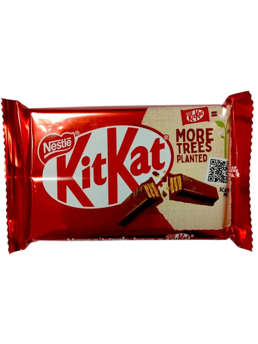 Шоколад KitKat, молочный, с хрустящей вафелью, Германия, 41.5 г