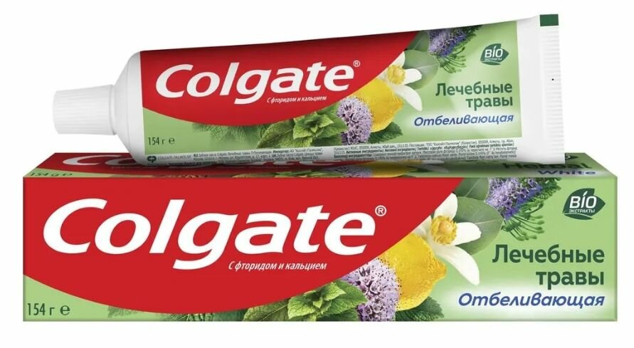 Colgate Зубная паста Лечебные травы отбеливающая, 100 мл