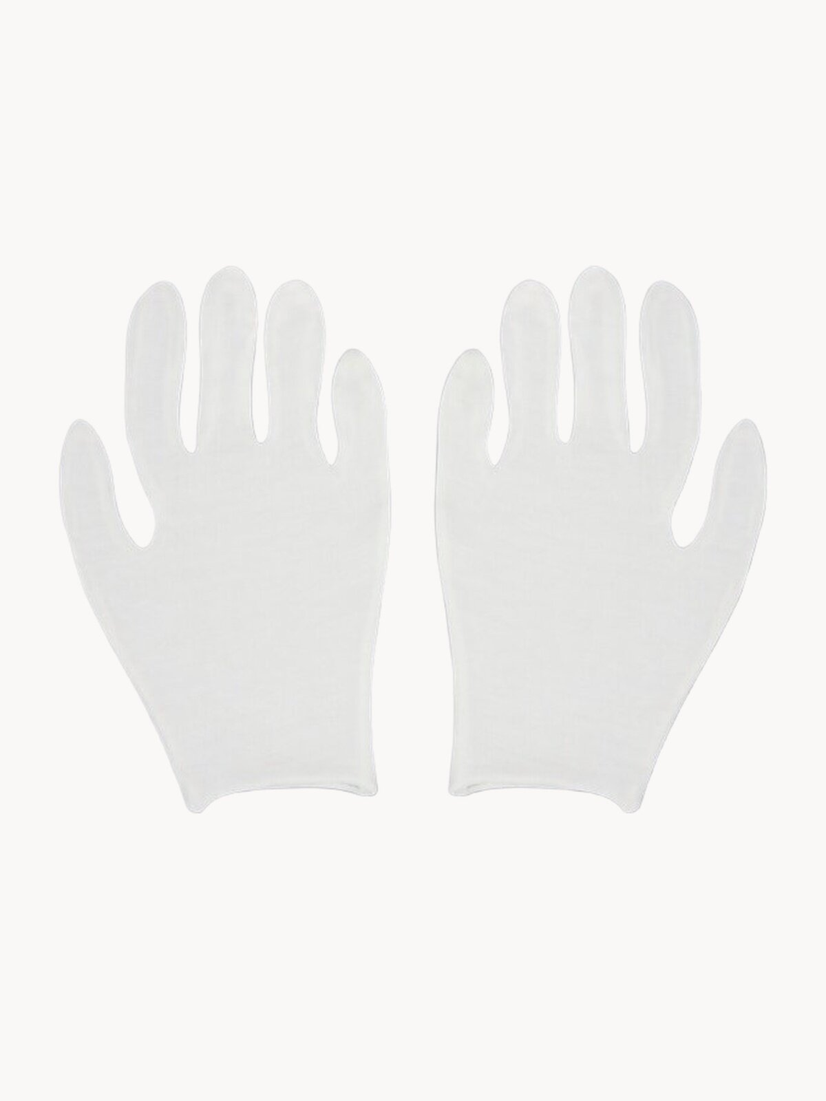 Перчатки хлопковые, набор 12 пар, размер L, белые