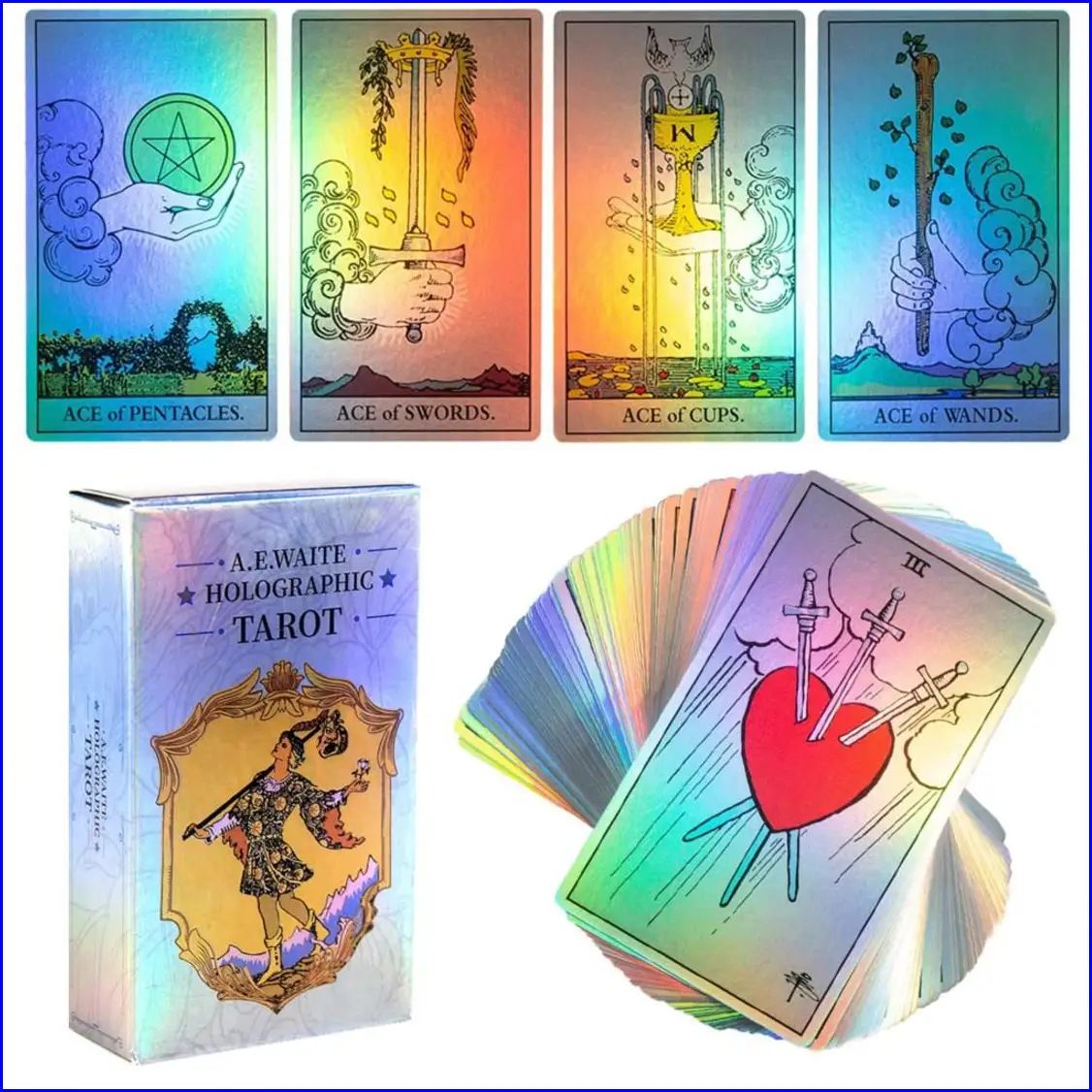 Карты Таро Уэйта для начинающих/Лазерного Всадника//The Rider Tarot,78 шт