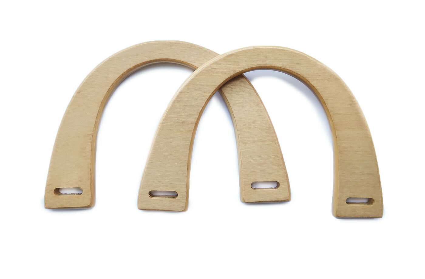 Ручки для сумки деревянные, размер 11,5х17 см, набор 2 штуки