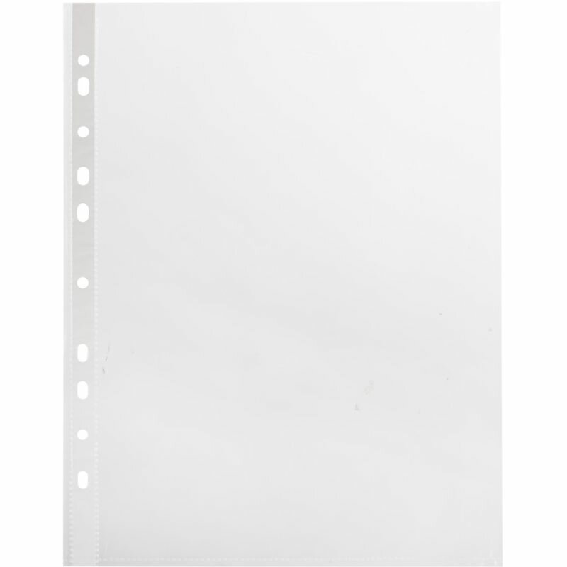 Attache Файл-вкладыш А4, Стандарт, 30мкм с перфорацией, 100 шт, рифленная поверхность