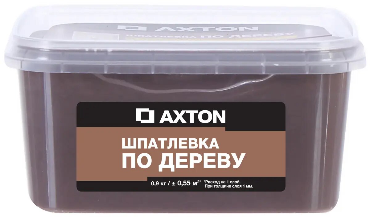 Шпатлёвка Axton для дерева 0.9 кг эспрессо