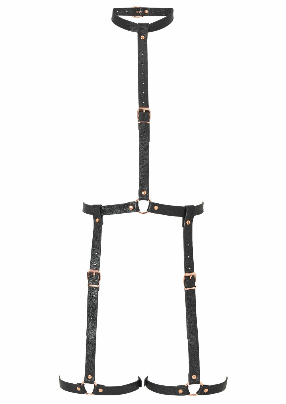 Портупея Ann Summers, искусственная кожа, женская, золотая фурнитура, черный