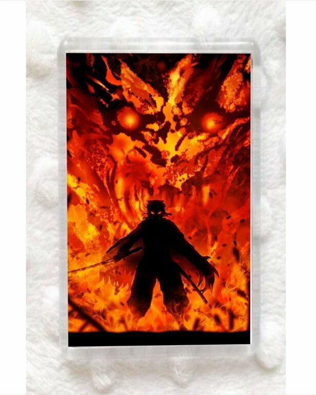 Магнит акриловый Клинок, уничтожающий демонов № 18