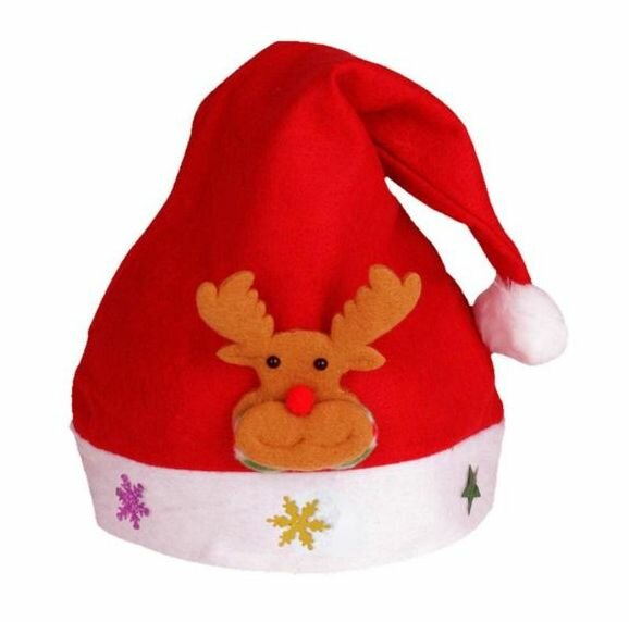 Шапка рождественская c подсветкой новый год дед мороз, новогодний олень, снеговик, медведь.