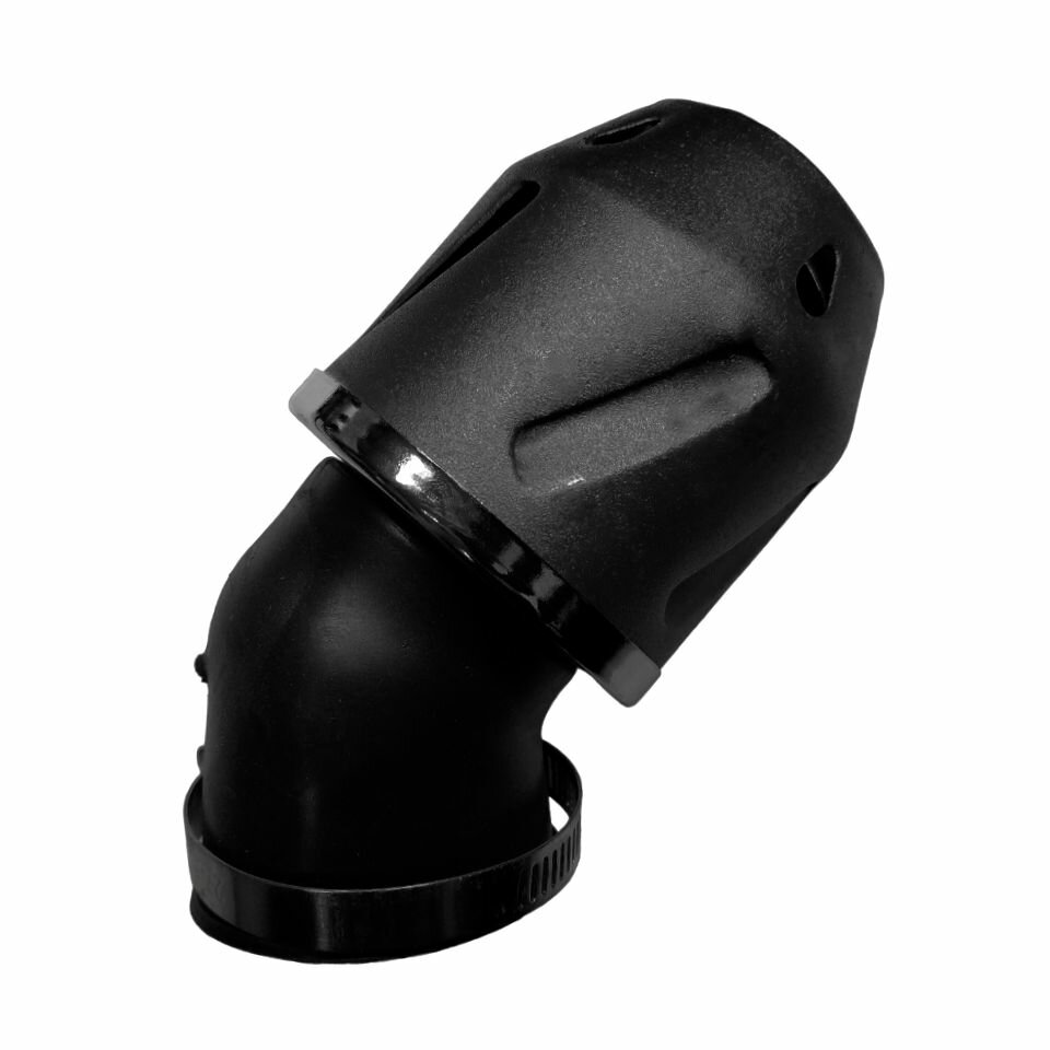 Фильтр воздушный нулевик неон Корпус черный d42mm под углом 45 гр Иж Восход Минск Урал