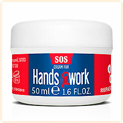 HANDS@WORK SOS крем глицериновый регенерирующий для РУК 50МЛ