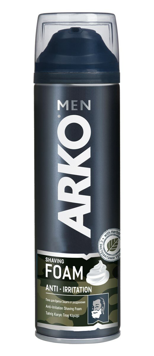 Пена для бритья Arko Anti-Irritation Защита от раздражения, 200мл