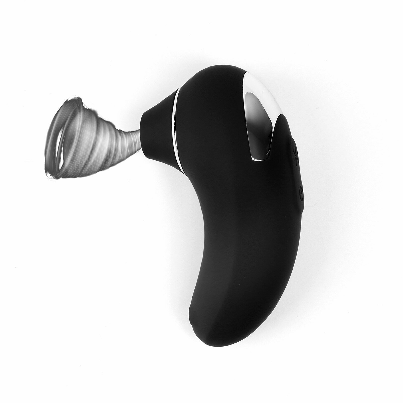 Бесконтактный вакуумно-волновой стимулятор клитора 9 режимов, ЗУ USB, черный