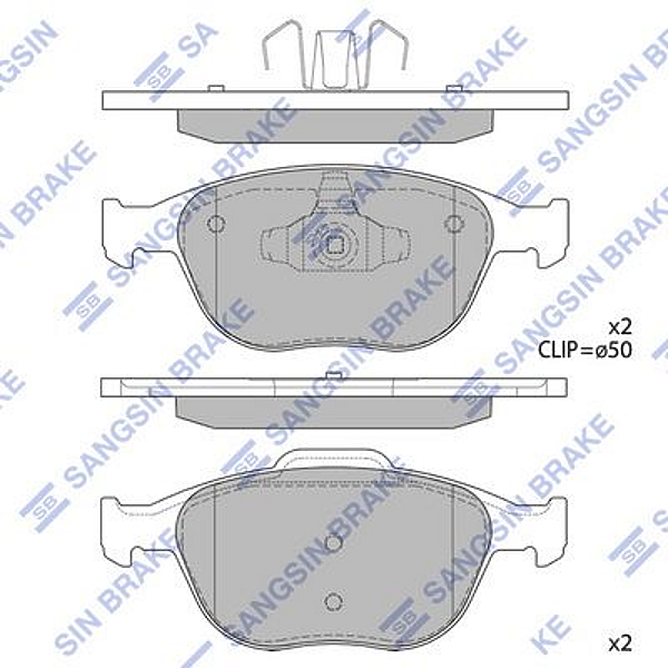 HI-Q SP1623 sp1623 колодки дисковые п.\Ford (Форд) Focus (Фокус) st 1702.0i 16v / rs / Transit (Транзит) / Tourneo (Торнео)