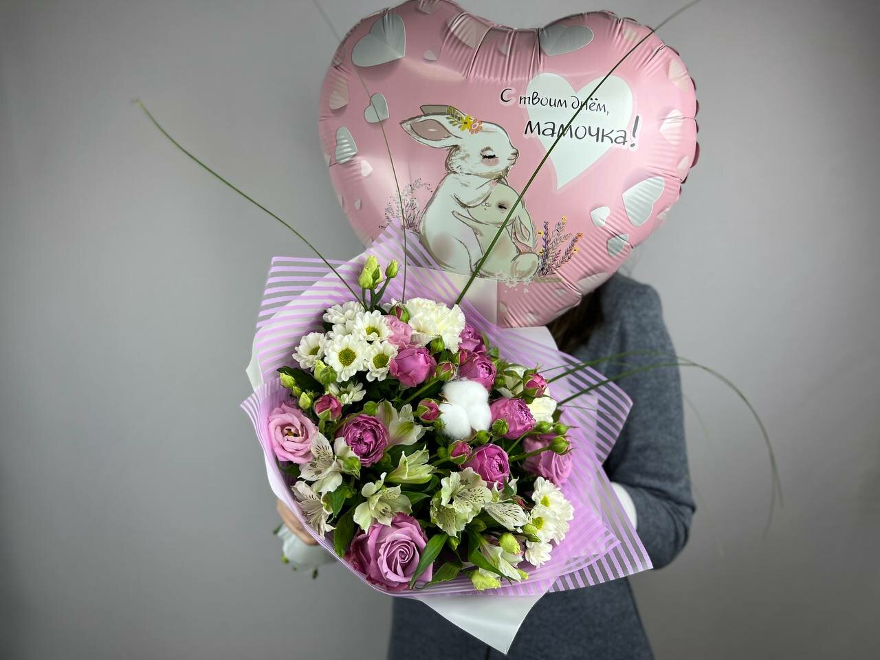 Букет с шариком Нежность мамы