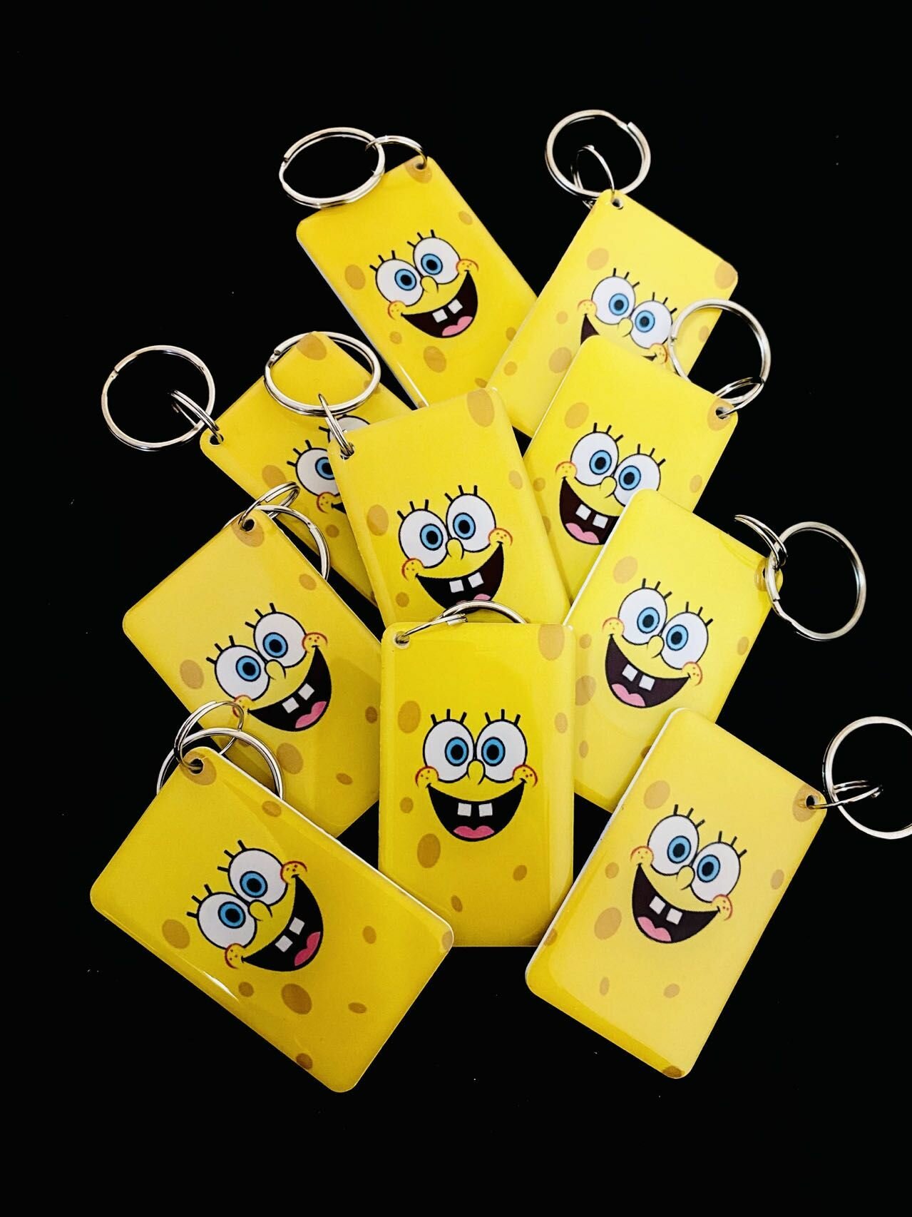 Домофонный ключ Прокси RFID Бесконтактный Т5577 (125Khz) Спанч Боб 10 штук