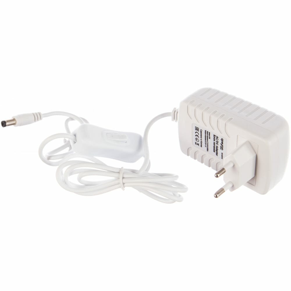 Блок, Питания, Питания Apeyron (Адаптер) 12В, 24 Вт, IP44, 2А, разъем 2,5х5,5мм, пластик, 03-18, 78х49х33мм, Пластиковый