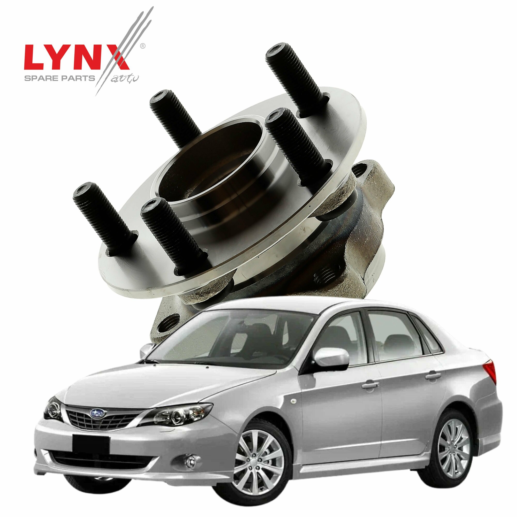 Ступица колеса Subaru Impreza (3) / Субару Импреза 2007 2008 2009 2010 2011 2012 / передняя, 1 шт LYNXauto