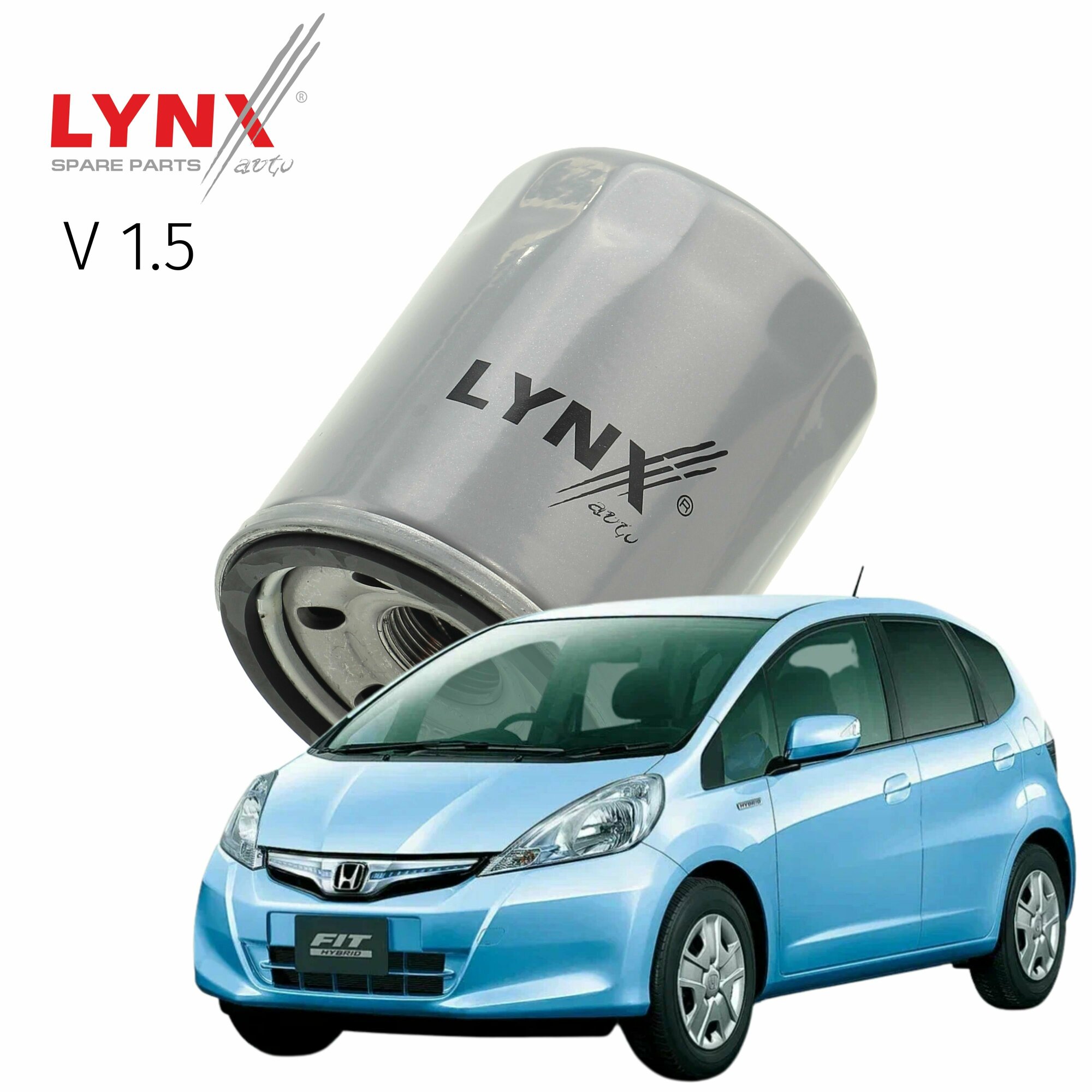 Фильтр масляный Honda Fit (2) / Хонда Фит 2008 2009 2010 2011 2012 2013 2014 2015 V1.5 L15A / 1шт LYNXauto