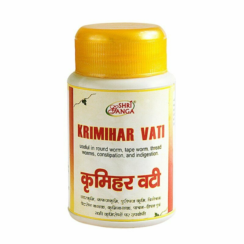 Кримихар Вати марки Шри Ганга (Krimihar Vati Shri Ganga), 50 грамм