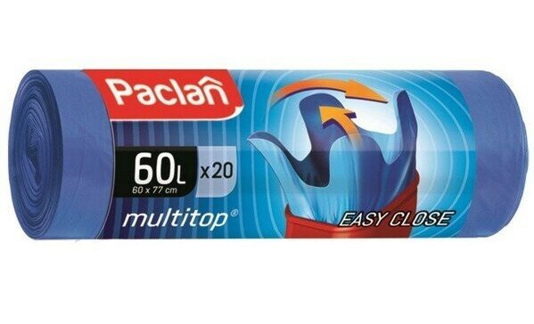 Набор из 3 штук Мешки для мусора Paclan Multi-Top 60л, 20шт