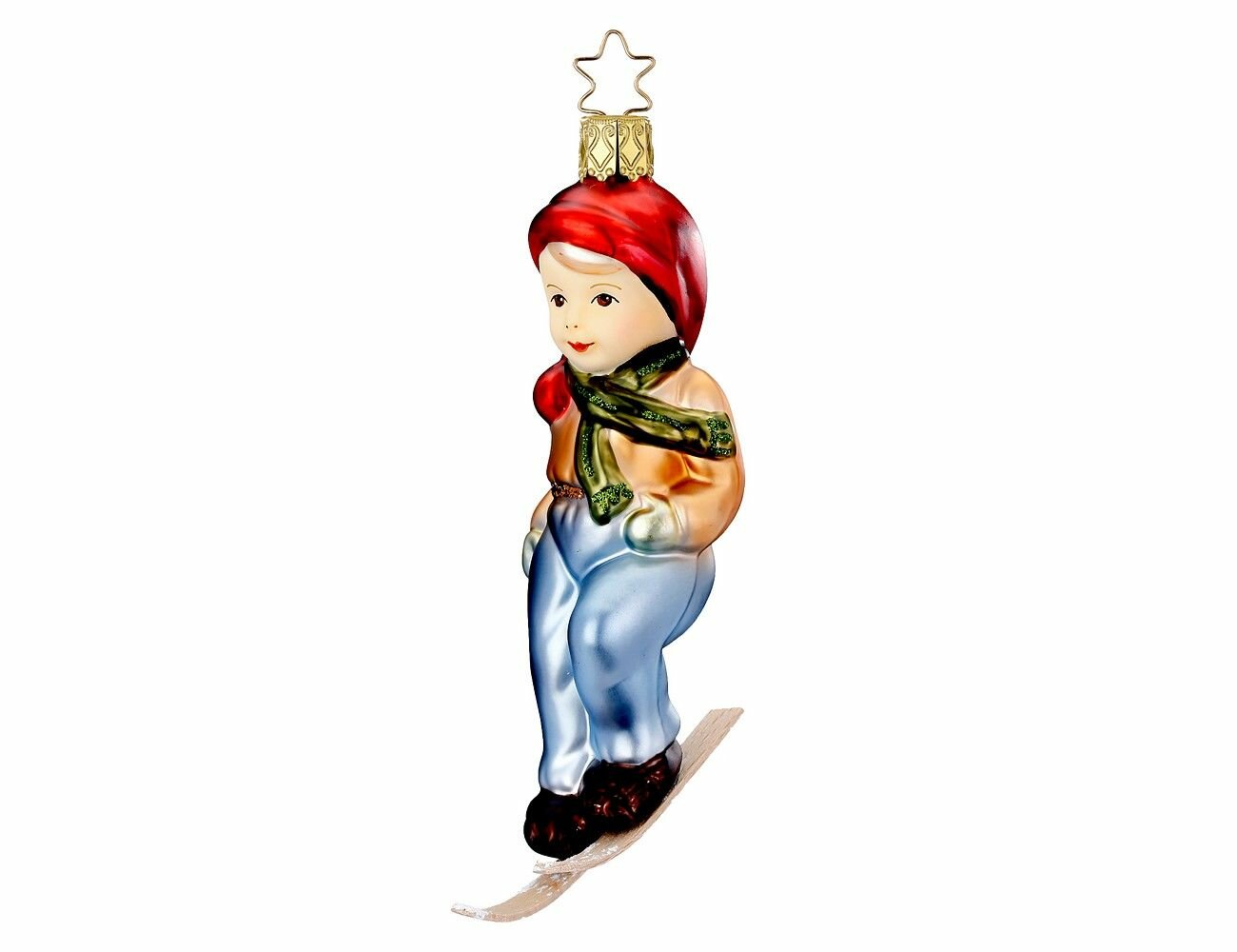 Стеклянная ёлочная игрушка, 13 см, Inge Glas