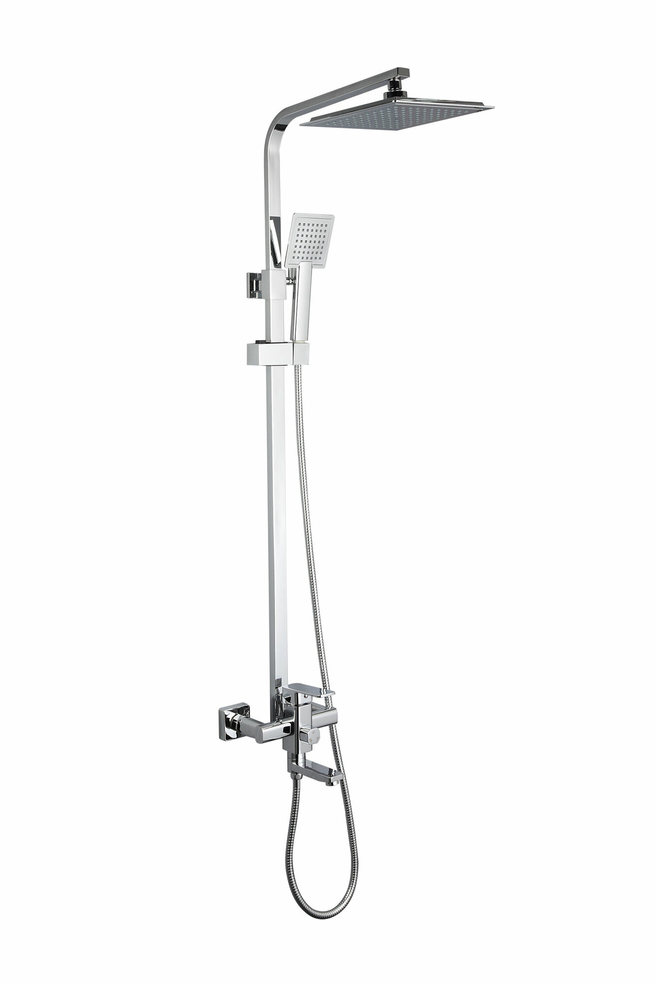 Душевая система Frap F2420, латунь, хром, вертикальный монтаж, 150 см