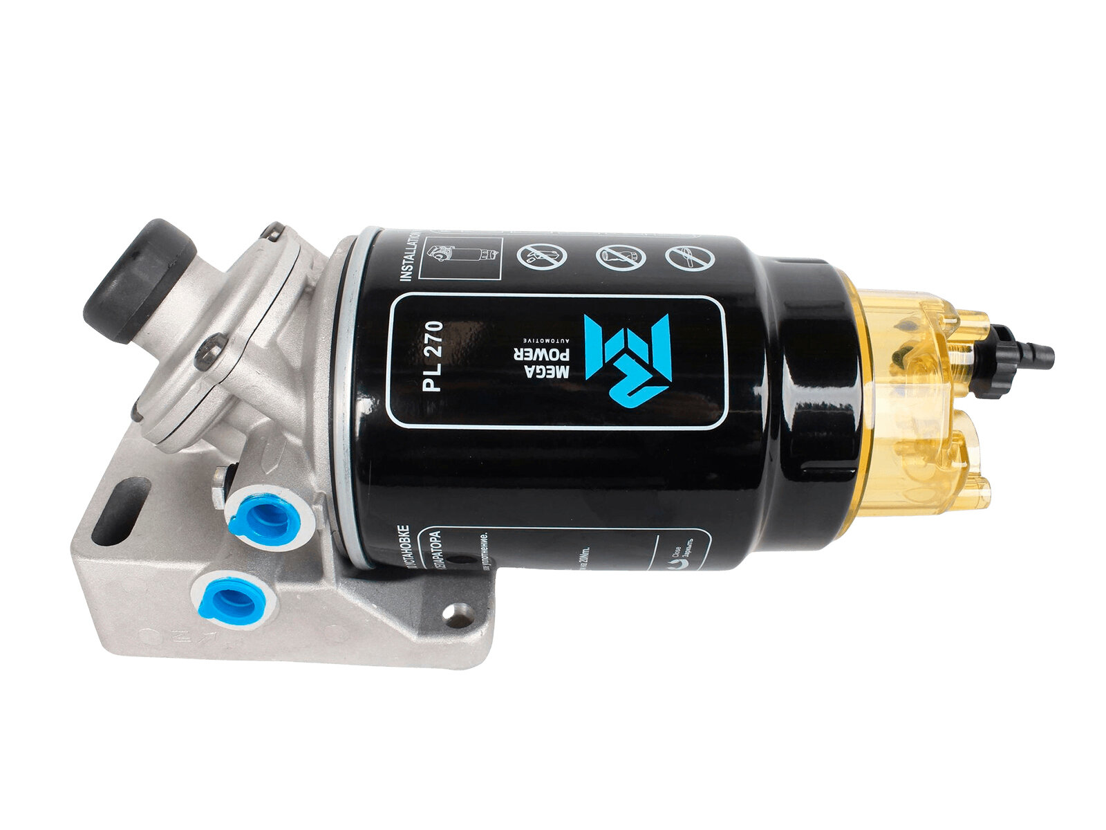 Фильтр топливный КАМАЗ, урал грубой очистки PreLine 270 без подогрева в сборе MEGAPOWER