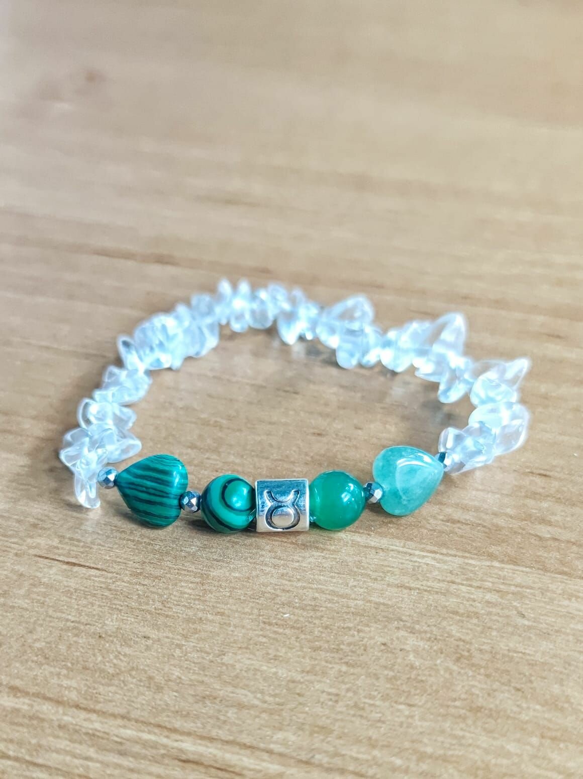 Браслет, малахит, авантюрин