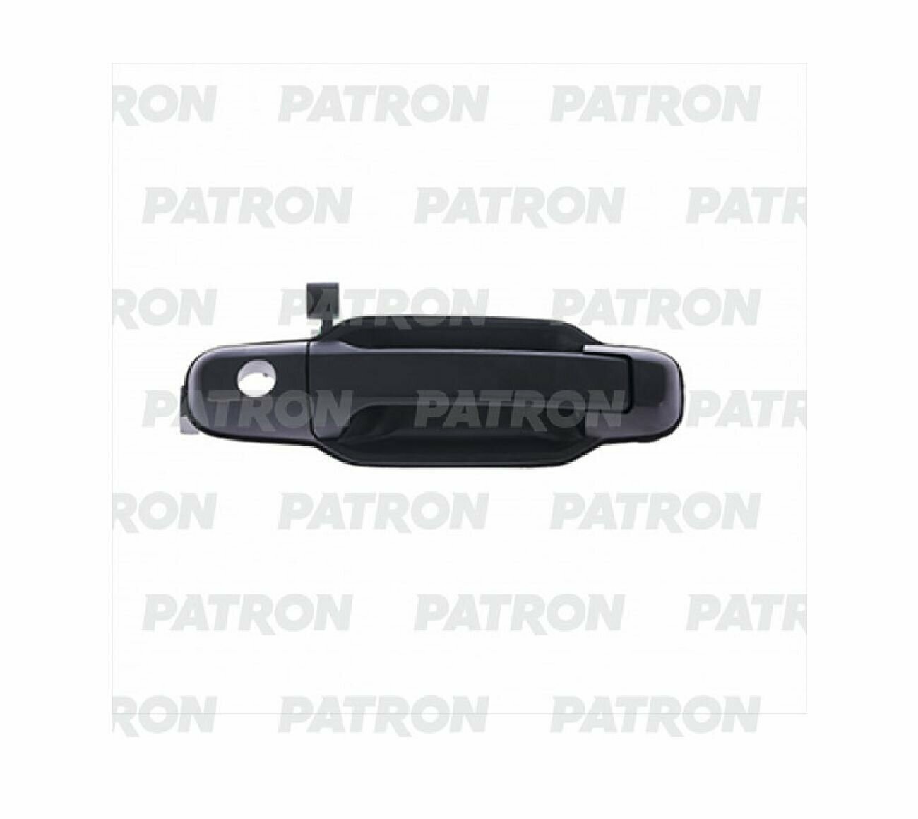 Ручка двери пластмассовая наружн передн прав Kia Sorento LX 03 06 черн PATRON P200232R
