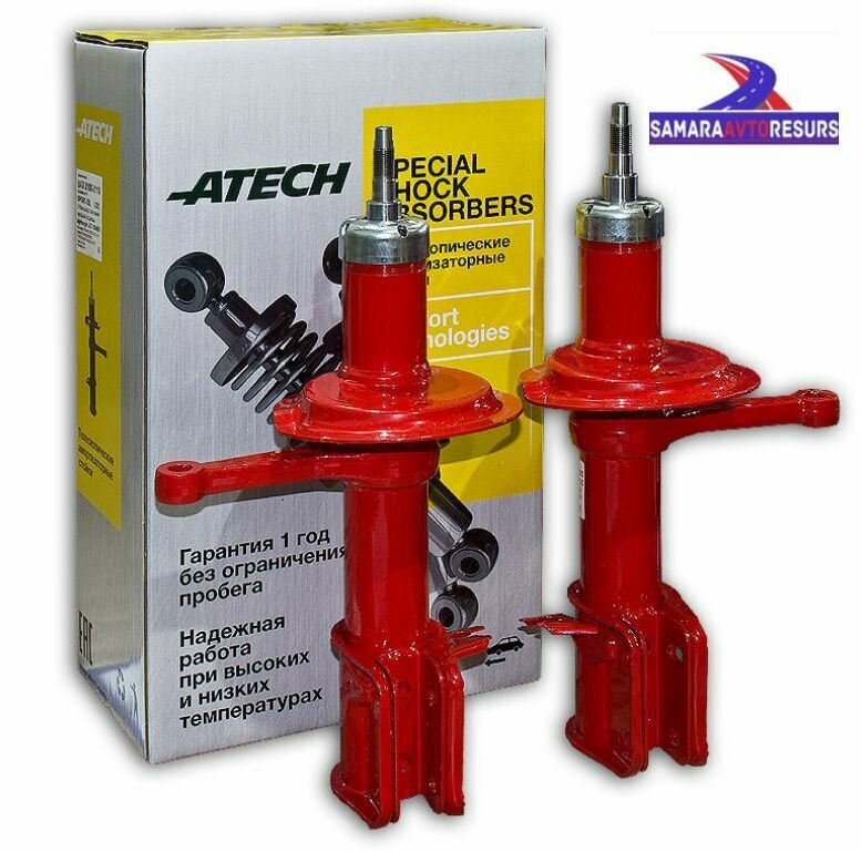 Амортизатор передней подвески "ATECH" SPORT-OIL 2108-2110 с занижением (-30) (2шт). масляные (к-т)