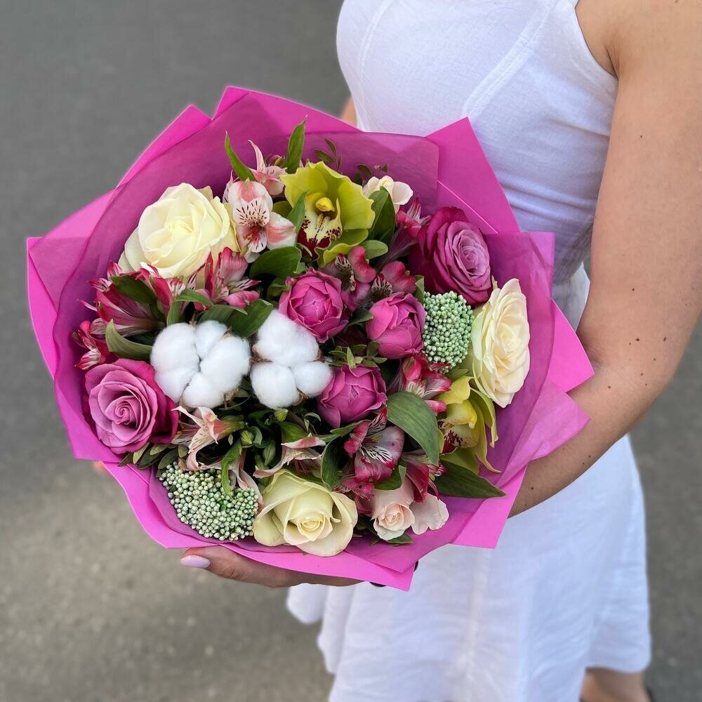 Букет Розовый фламинго