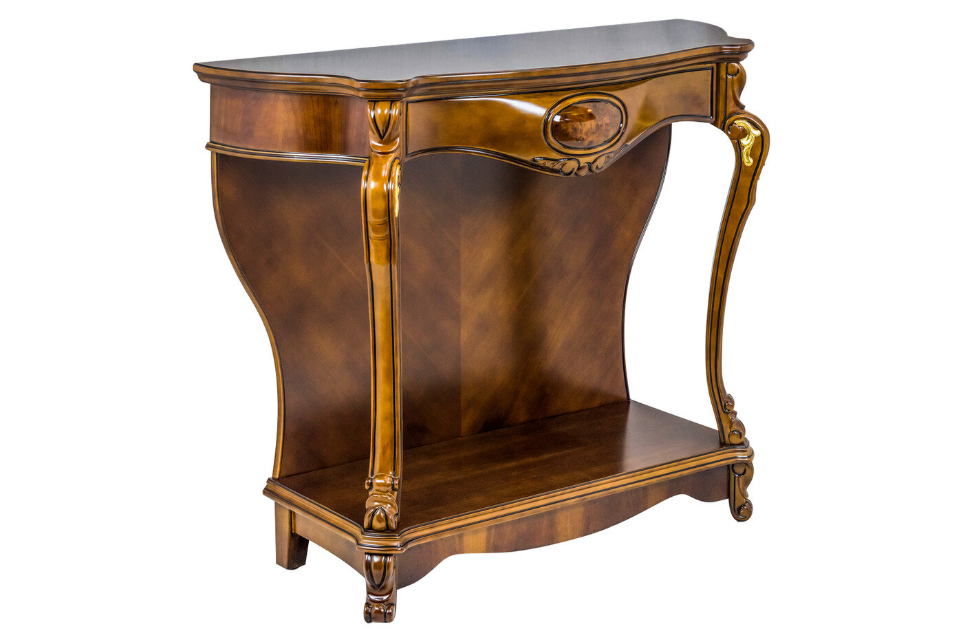 Консоль мебельная напольная Туалетный столик консольный Винтажная мебель ручной работы антиквариат натуральное дерево массив