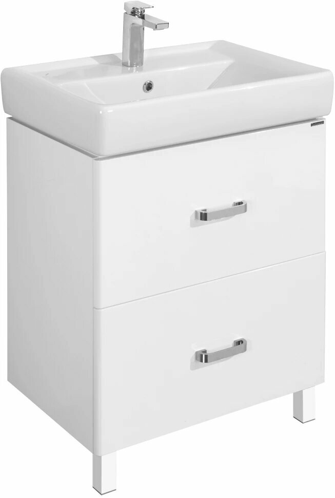 Тумба с раковиной белый 70 см Акватон Америна 1A1693K1AM010
