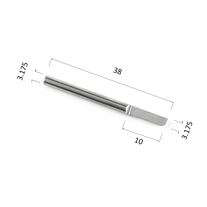 Гравер DJTOL AOZX3.10 прямой половинный (по дереву, композиту (АКП), пластику)