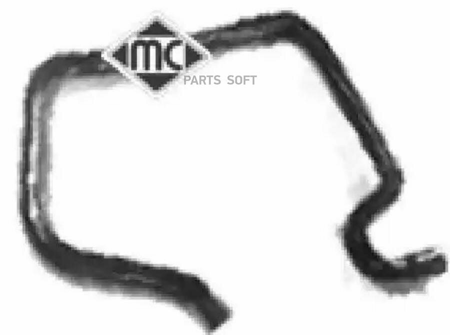 METALCAUCHO 08368 шланг радиатора FORD ESCORT V (AAL, ABL) ESCORT VI (GAL, AAL, ABL)