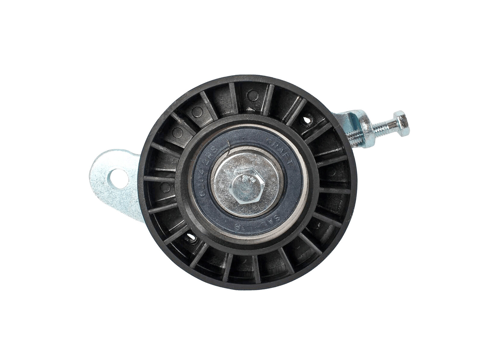 Ролик натяжной ЗМЗ-406 с кронштейном в сборе усиленный 406.1308067-02УС