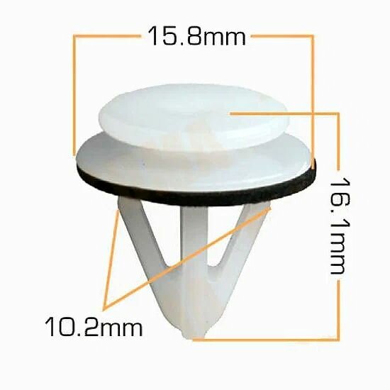 Клипсы крепежные автомобильные Suzuki (OEM 77259-71B00) KJ-1987, 10 шт.